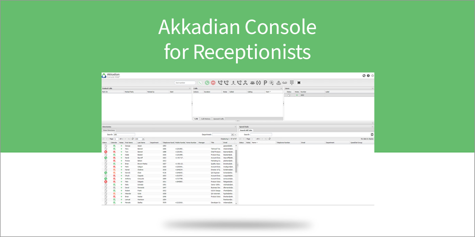 Receptionist Phone Console Features - Akkadian Console