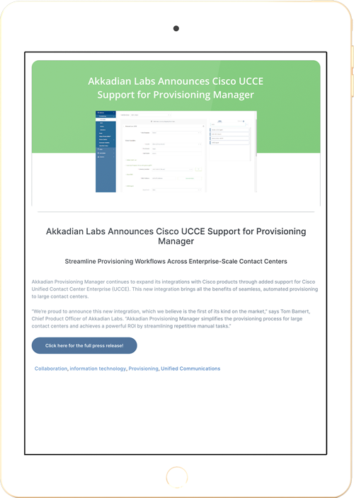 Request Healthcare UC Provisioning Toolkit - Akkadian Labs Request Healthcare UC Provisioning Toolkit - Akkadian Labs